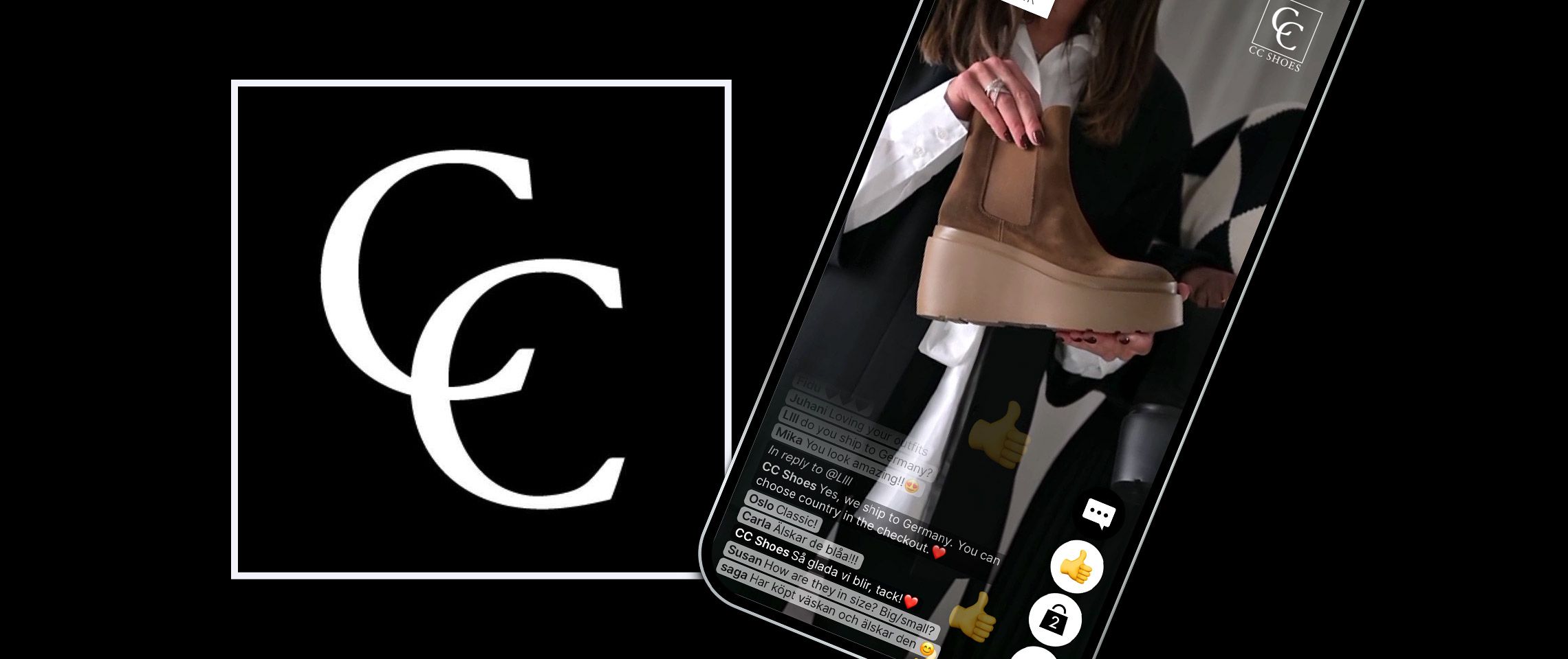 CC Shoes tar nya geografiska kliv med Live Shopping från Streamify